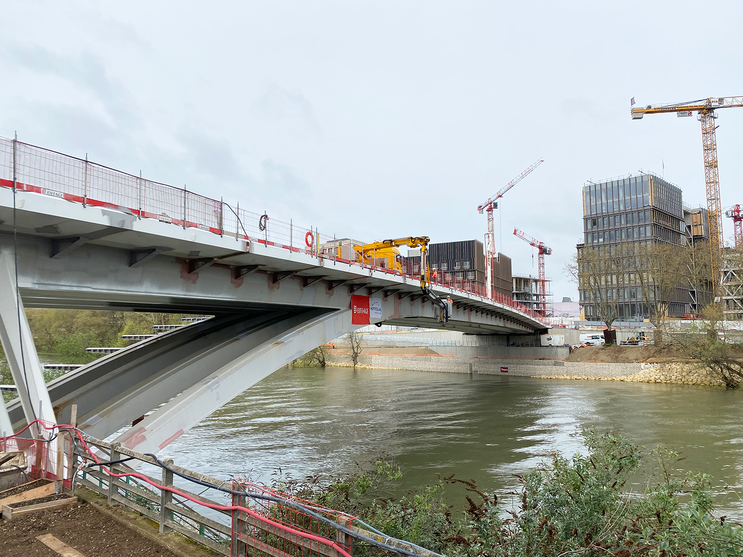 VISITE DE CHANTIER ÉTUDIANTS - PONT DES JO DE PARIS 2024 - ConstruirAcier